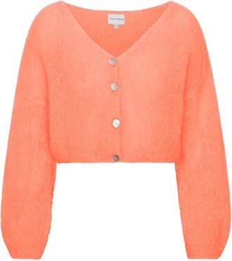 Americandreams Americandreams, Femme, Pulls, Orange, Taille: 38 FR Cornelia Cropped Cardigan