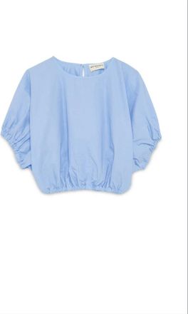 Roy Rogers Femme, Blouses et Chemises, Bleu, Taille: 38 FR Blusa manica corta
