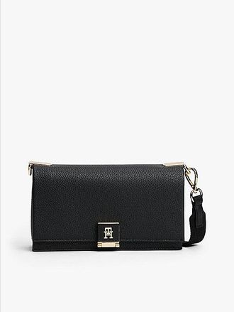 Tommy Hilfiger Sac bandoulière effet grain fin à TH Monogram
