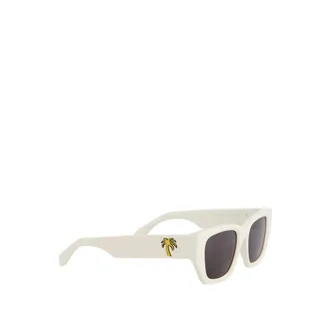 Palm Angels Wei&szlig;e Schmetterling Sonnenbrille - - Accessories - Damen - Wei&szlig; - ONE SIZE