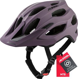 Alpina Carapax 2.0 - Leichter, Stabiler & Komfortabler Fahrradhelm, mit Fliegennetz & Antibakteriellen Polstern, F&uuml;r Erwachsene, Orchid matt, 52-57 cm