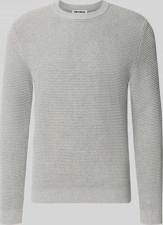 Review Regular Fit Strickpullover aus reiner Baumwolle