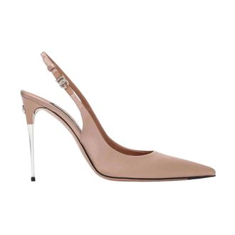 Dolce & Gabbana Femme, Chaussures, Beige, Taille: 40 EU Lollo Slingbacks