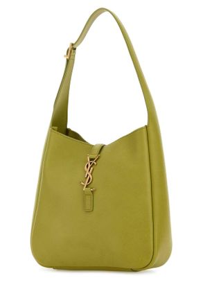 Saint Laurent Womens Pistachio Green Leather Le 5 &aacute; 7 Shoulder Bag Wildlime Borse A Mano