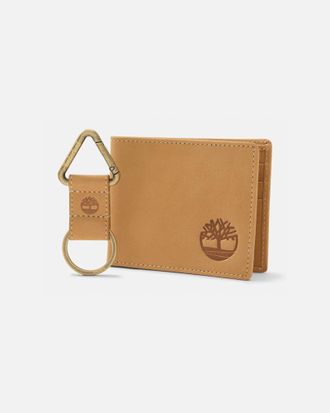 Timberland Geschenkset mit Brieftasche & Schlüsselanhänger für Herren in Gelb, Herren, Gelb