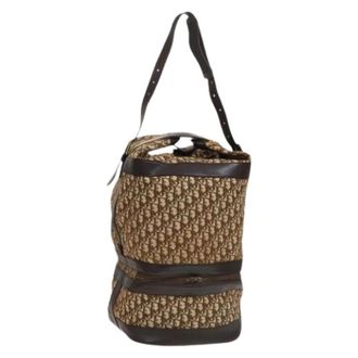 Dior Sac bandouli&egrave;re week-end Trotter en toile Pre-owned - Femme - Pre-owned - Brun - Taille: ONE Size