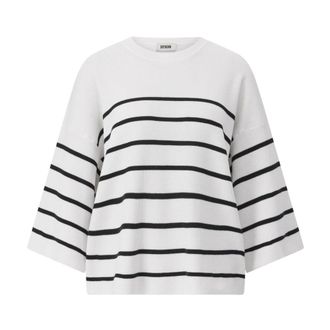 Drykorn Femme, Pulls, Noir, Taille: 36 FR Pull Rayé Oversize