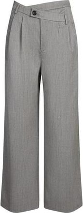 Saison 1865 Pantalon large Ucros taille haute en laine m&eacute;lang&eacute;e