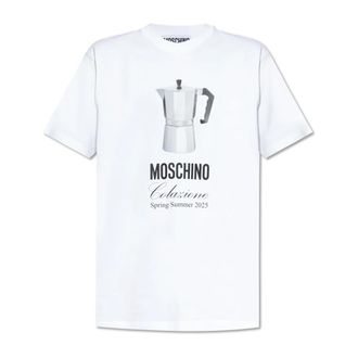 Moschino T-Shirt mit Druck - - Tops - Herren - Wei&szlig; - S