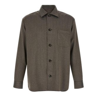 Brioni Arbeitshemd - - Shirts - Herren - Braun - L