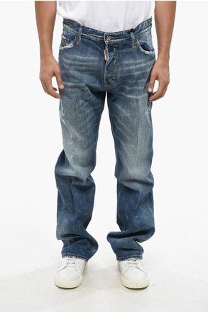 Dsquared2 Straight Leg ROADIE Jeans with Logoed Buttons 22cm Größe 50