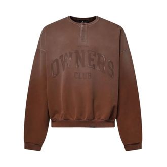Represent Represent, Homme, Sweatshirts et sweats &agrave; capuche, Brun, Taille: XL SweaT-shirt &agrave; col Grand-p&egrave;re Owners