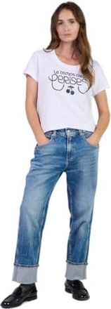 Le Temps Des Cerises T-shirt Moubi blanc imprimé