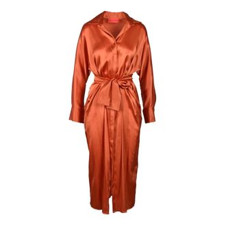 Wild Cashmere Seiden Elastan Kleid f&uuml;r Frauen - - Dresses - Damen - Braun - S