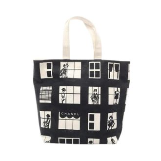 Chanel Pre-owned Windowline Canvas Tote Bag - - Pre-owned - Damen - Schwarzk - ONE SIZE