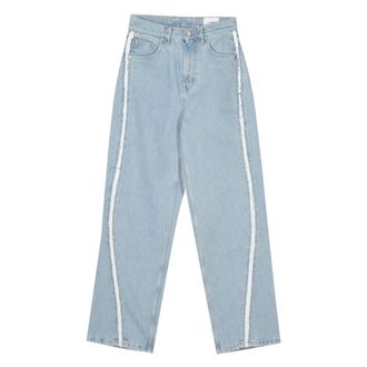 Axel Arigato Femme, Jeans, Bleu, Taille: W29 Jean &agrave; Rayures Studio Droit Bleu