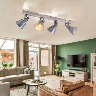 Globo Lighting Globo Lighting - vintage Decken Lampe Ess Zimmer Beleuchtung Spot Leuchte verstellbar im Set inkl. led Leuchtmittel