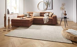 Hanse Home Teppich Supersoft Kurzflor Wohnzimmer-Teppich Modern Flauschig Weich Einfarbig für Wohnzimmer Küche Flur oder Schlafzimmer Beige 160x230 cm