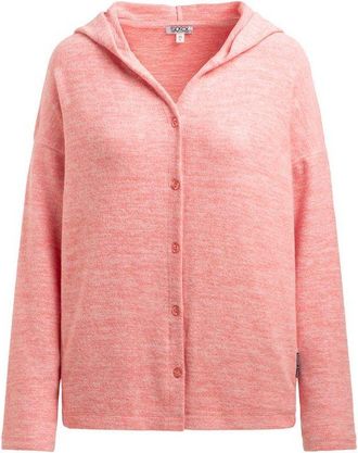 soccx Kapuzenstrickjacke aus Feinstrick