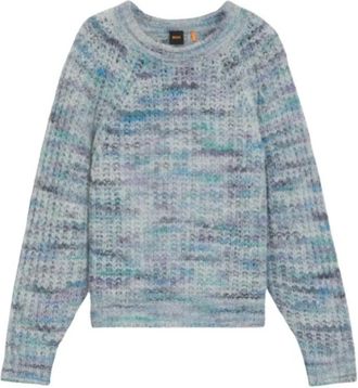 HUGO BOSS Damen, Strickwaren, Blau, SGröße