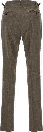 Pal Zileri Wool Blend Tailored Trousers - Taupe