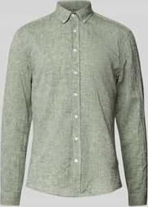 Lindbergh Regular Fit Freizeithemd aus Leinen-Baumwoll-Mix