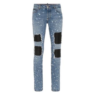 Philipp Plein Denim Super Straight Cut Hosen - - Jeans - Herren - Blau - W32