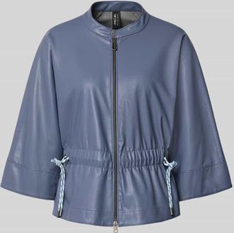 Marc Cain Blazer in Leder-Optik mit Stehkragen