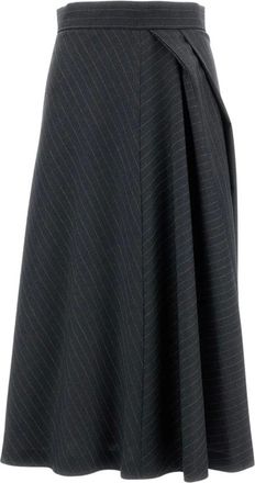True Royal Femme, Jupes, Gris, Taille: 44 FR Asymmetric Flared Skirt