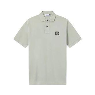 Stone Island Homme, Tops, Vert, Taille: S Polo Stretch 2200008 V0055
