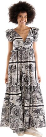 5 Progress Femme, Robes, Multicolore, Taille: 38 FR Eden Garden Maxi Dress