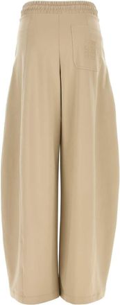 Max Mara Womens Beige Nylon Blend Olmo Joggers Roccia Pantaloni Trousers