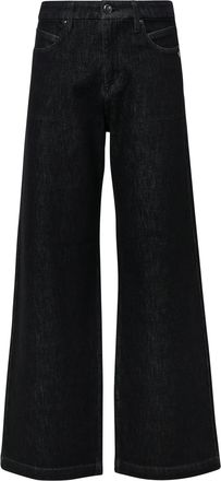 s.Oliver Black Label s.Oliver Schwarz LABEL Damen 2170572 Jeans Hose, Suri Wide Leg, Grey/Black, 38/30