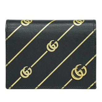 Gucci Portefeuille en cuir Pre-owned - Femme - Pre-owned - Noir - Taille: ONE Size