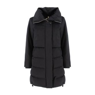 Duno Zeitgem&auml;&szlig;e Wollmischungsjacke - - Coats - Damen - Schwarzk - M