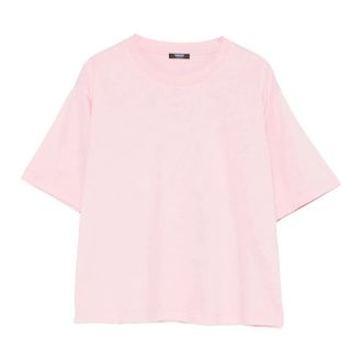 Versace Medusa Motiv Crewneck T-Shirt - - Tops - Damen - Rosa - L