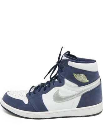 Nike Jordan Air Jordan 1 Sneakers aus Leder - Blau