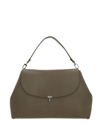 Toteme sac port&eacute; &eacute;paule en cuir &agrave; rabat - Vert