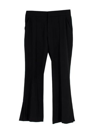 La Mania Black Kick Flare Trousers Size S