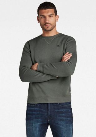 G-Star Sweatshirt Premium Core Pacior Sweat mit Ripp-Seiteneins&auml;tzen