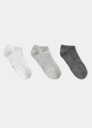 Mango Lot 3 paires de chaussettes coton gris - Homme - 40-42 - MANGO MAN