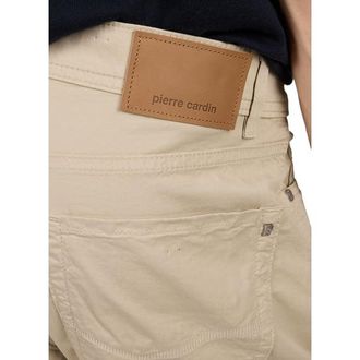 Pierre Cardin Pantalon uni en coton m&eacute;lang&eacute;