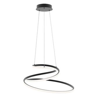 Luce-Ambiente-Design Black Aluminum Led Coaster Suspension 60w With Cct Switch