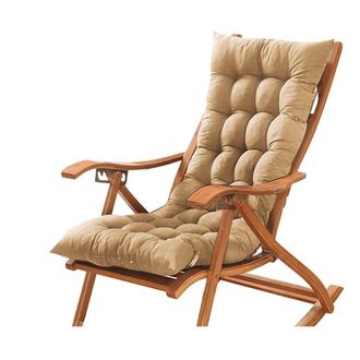 Generic 40 x 40 cm Dickes Sitzkissen f&uuml;r Sonnenliegen aus weichen Fasern, mit Gurtsystem f&uuml;r drinnen und drau&szlig;en, z. B. f&uuml;r B&auml;nke, G&auml;rten, Terrassen und Schau