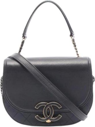 Chanel Pre-owned Sac bandouli&egrave;re vintage - Femme - Pre-owned - Noir - Taille: ONE Size