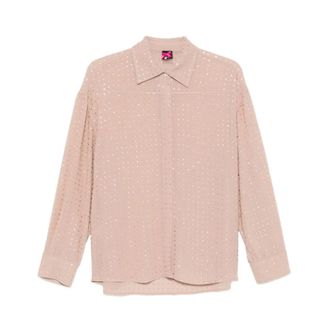 Pinko Pinko, Femme, Blouses et Chemises, Rose, Taille: 36 FR Camicia Regular