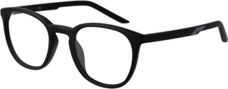 Nike Schwarze Edelstahlbrillen (Fassung)