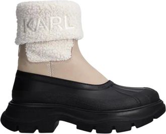 Karl Lagerfeld Luna Snow Boot - Femme - Chaussures - Beige - Taille: 40 EU
