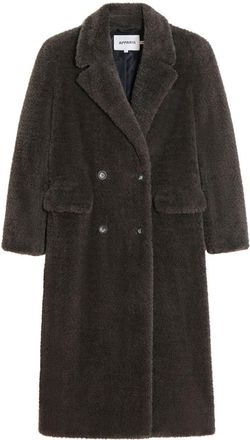 Apparis Doppelreihiger Astrid Mantel - Grau