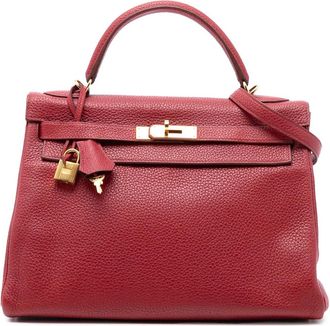 Herm&egrave;s Hobo Bags - Togo Kelly II Retourne 32 - Gr. unisize - in Rot - f&uuml;r Damen